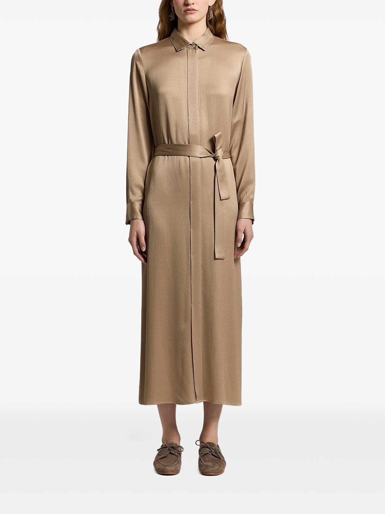 Платье Satin midi dress
