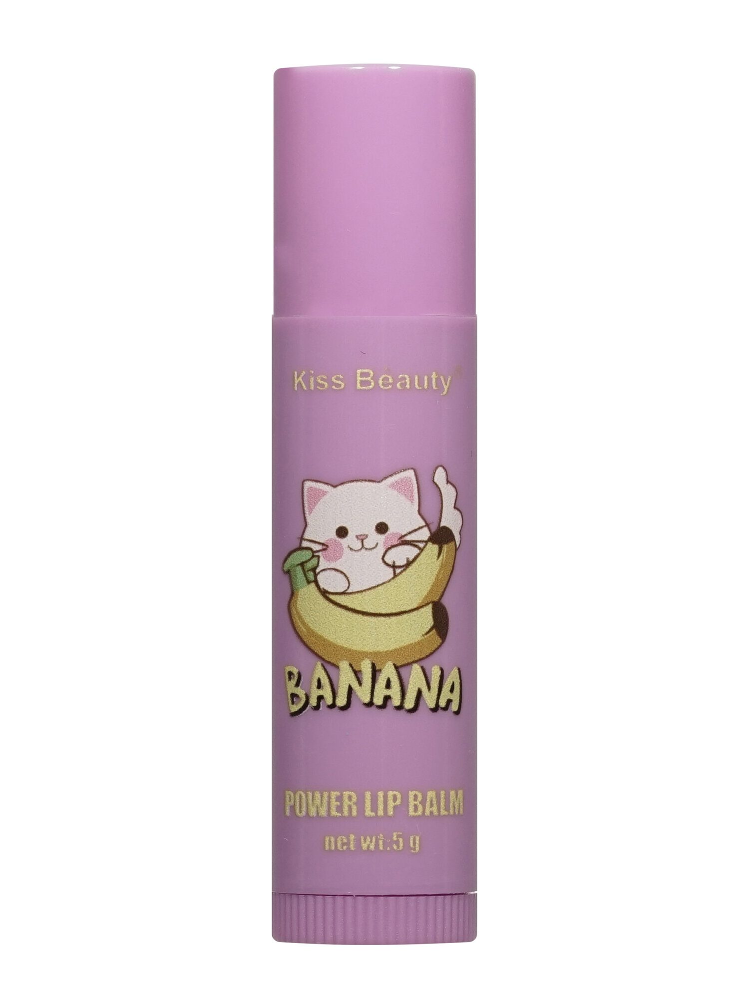 Бальзам-тинт для губ Kiss Beauty Cute Cat, с ароматом банана, 5г