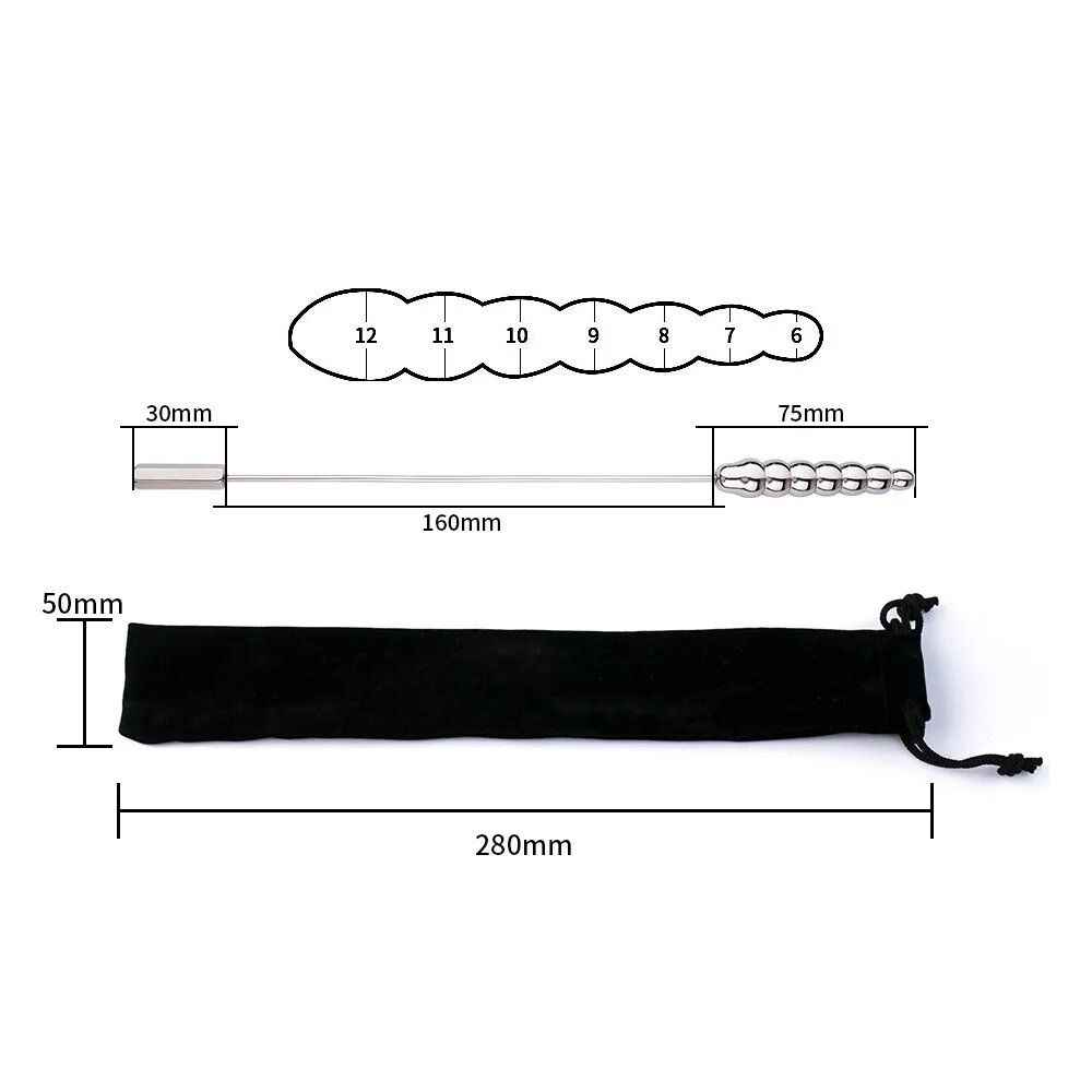 Бусины Из Нержавеющей Стали, катетер для уретры, стимуляция уретры для конского глаза, взрослые S
