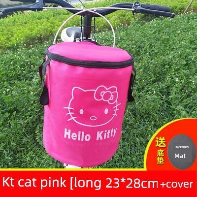 Корзина для велосипеда, передняя корзина, корзина для электрического скутера, складная корзина, холст, маленькая