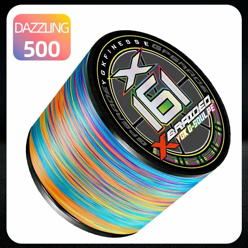Плетеная рыболовная леска YGK G-Soul PE 8 жил X8 сверхпрочная 3.0, X161-500M