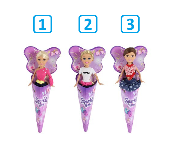 Sparkle Girlz Кукла-модница, в рожке, 3 вида в асс. Funville 24063/1