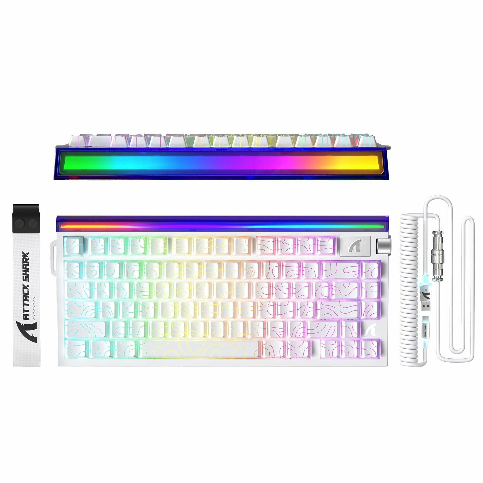 ATTACK SHARK R85 HE проводная игровая клавиатура 75% Hall Effect 8K RGB