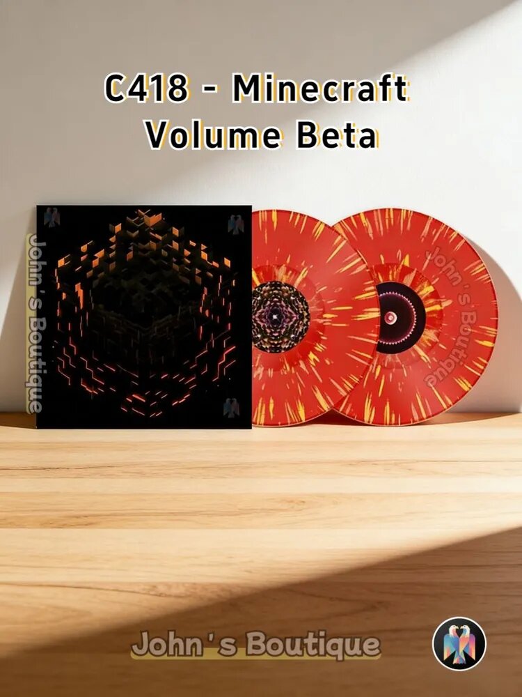 C418 Minecraft Volume Beta 2LP Виниловая Пластинка 12 Дюймов, Саундтреки к видеоиграм