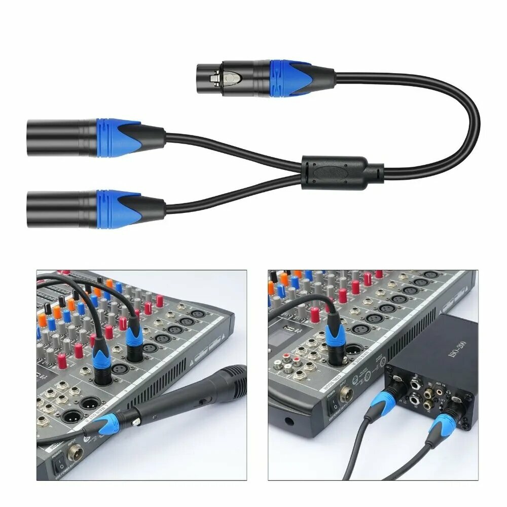 XLR 3-pin разветвитель — фото 1