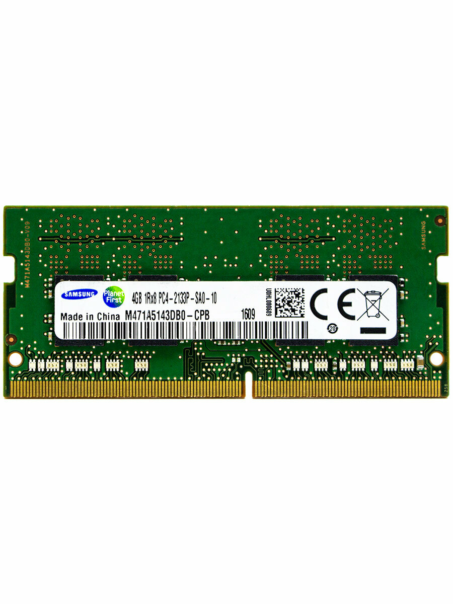 Модуль памяти для ноутбука SODIMM DDR4 4GB PC17000 2133МГц Samsung M471A5143DB0-CPB