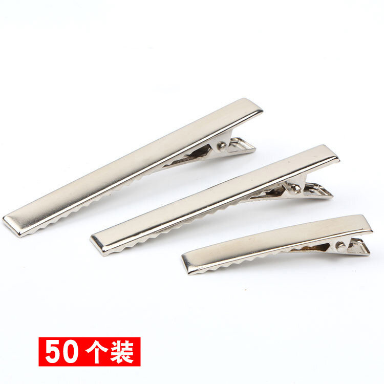 Серебряные заколки для волос 4,5 см, 50 шт. набор для творчества, компактные и модные аксессуары для волос