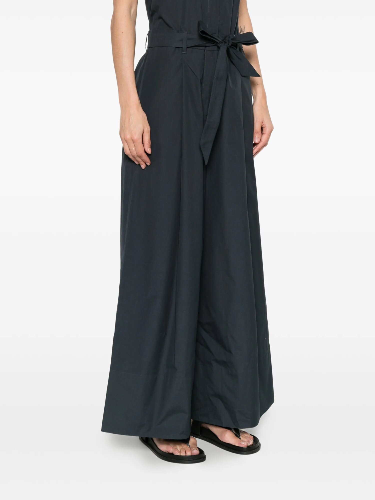 Комбинезон Max Mara V-neck belted jumpsuit, размер 44, синий — фото 1