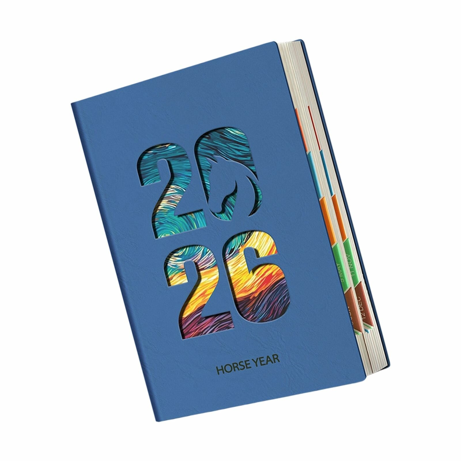 Ежедневник 2026 400 страниц датированный цветные вкладки для офиса и школы
