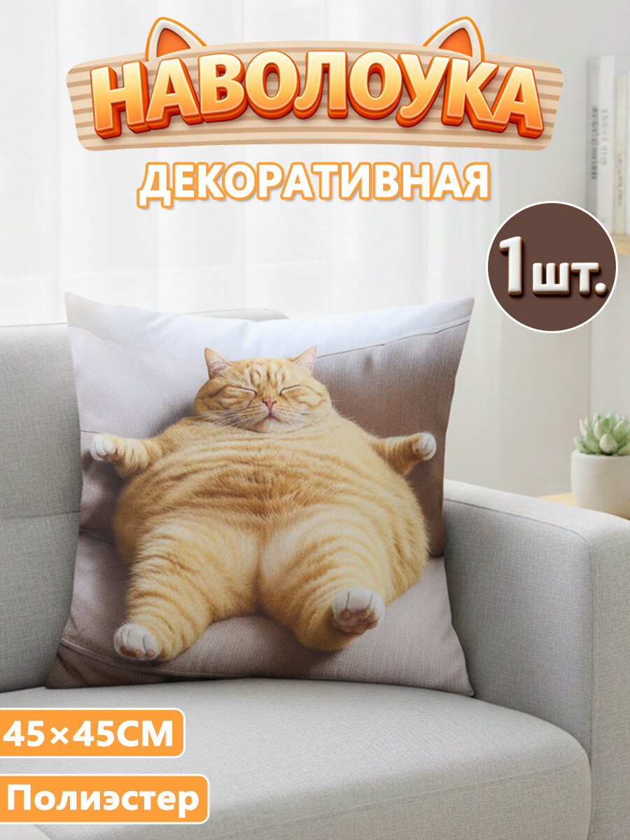 Наволочка декоративная 50x50 см, 1 шт.