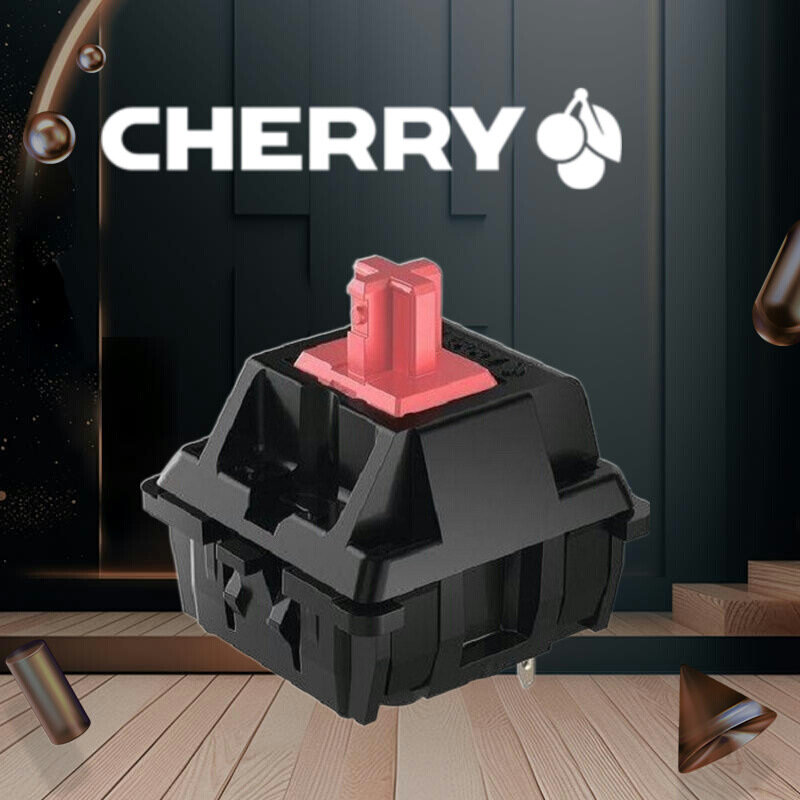 Немецкие переключатели Cherry Silent Red MX2A-71NN, бесшумные, красные, 450 штук 450 штук