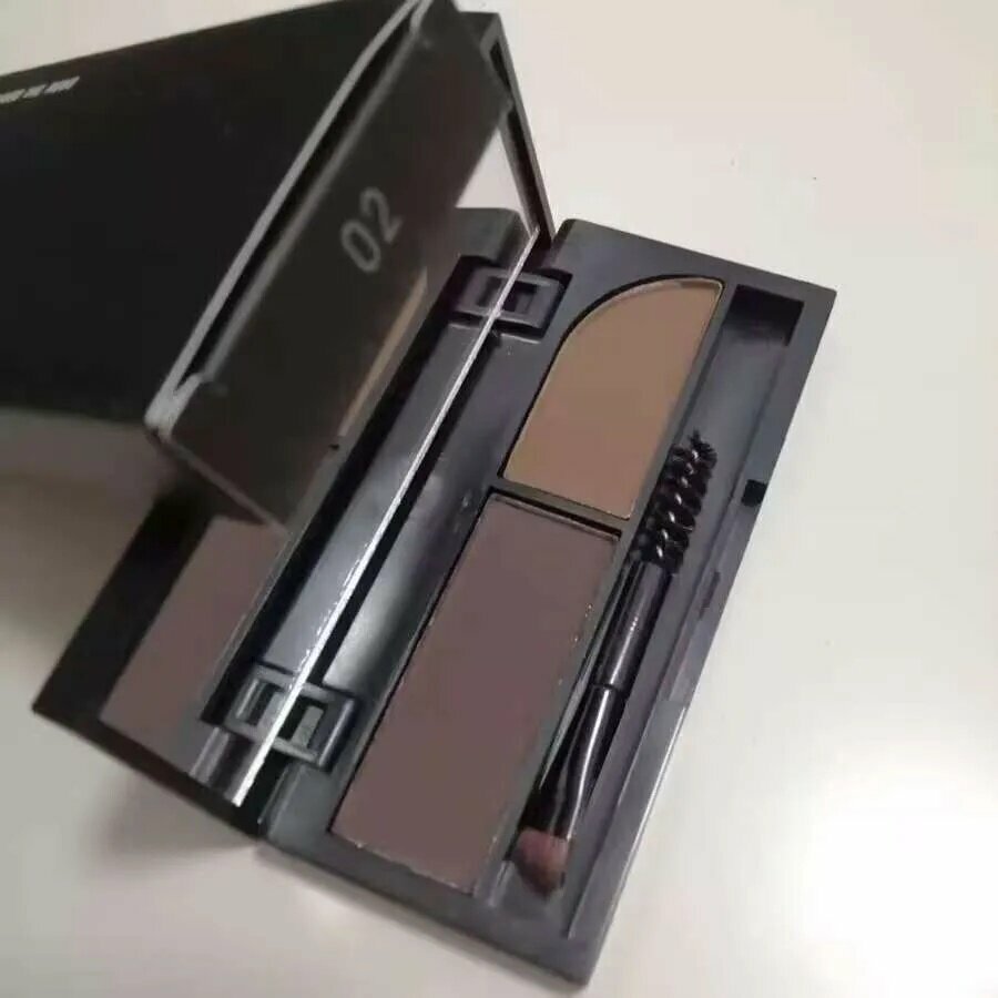 Двухцветный порошок для бровей MA-C 3g Естественно. чёрный коричневый Без макияжа