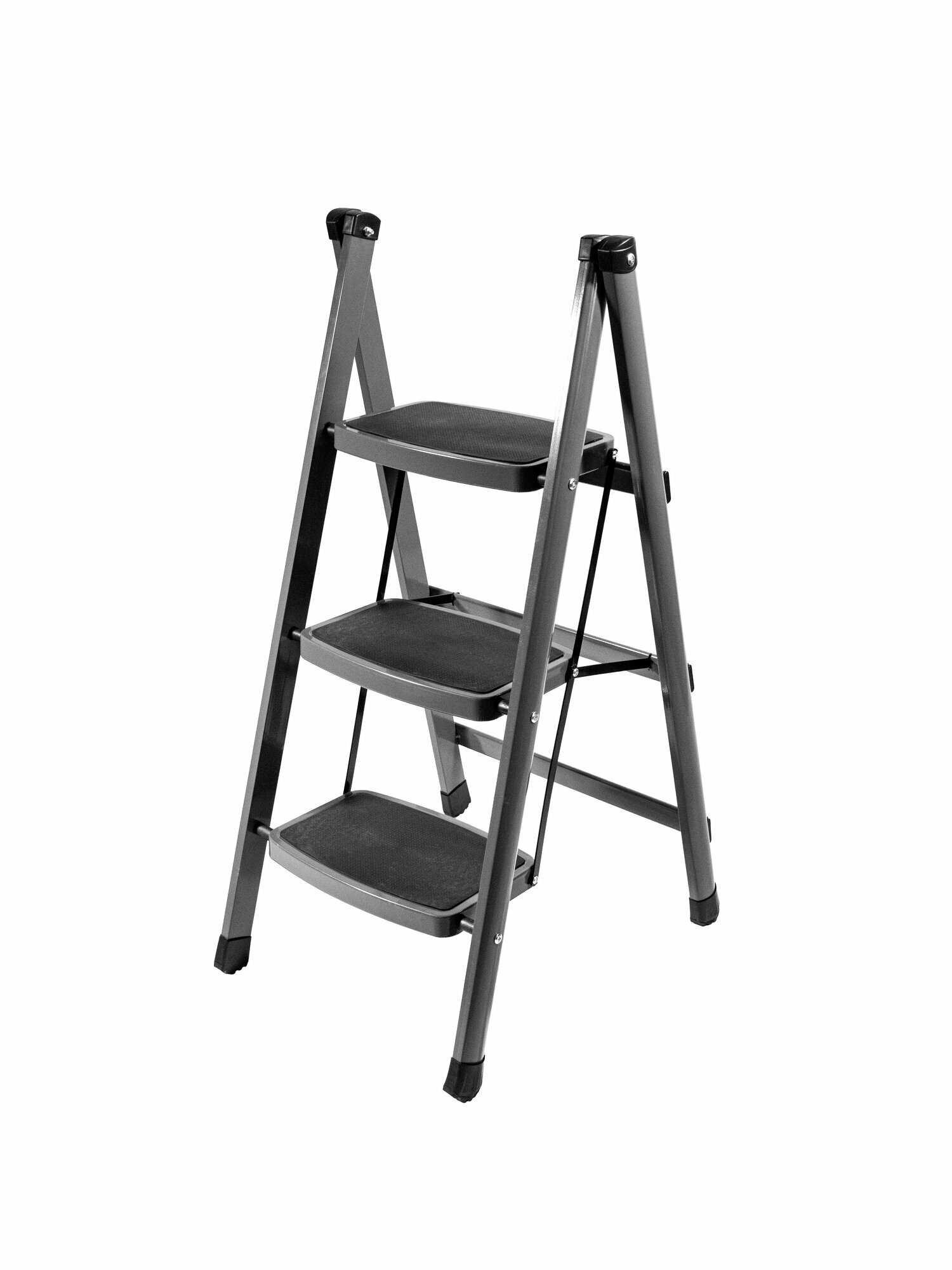 Лестница-стремянка Полесад Стандарт, 3 ступени, антискользящие ступени