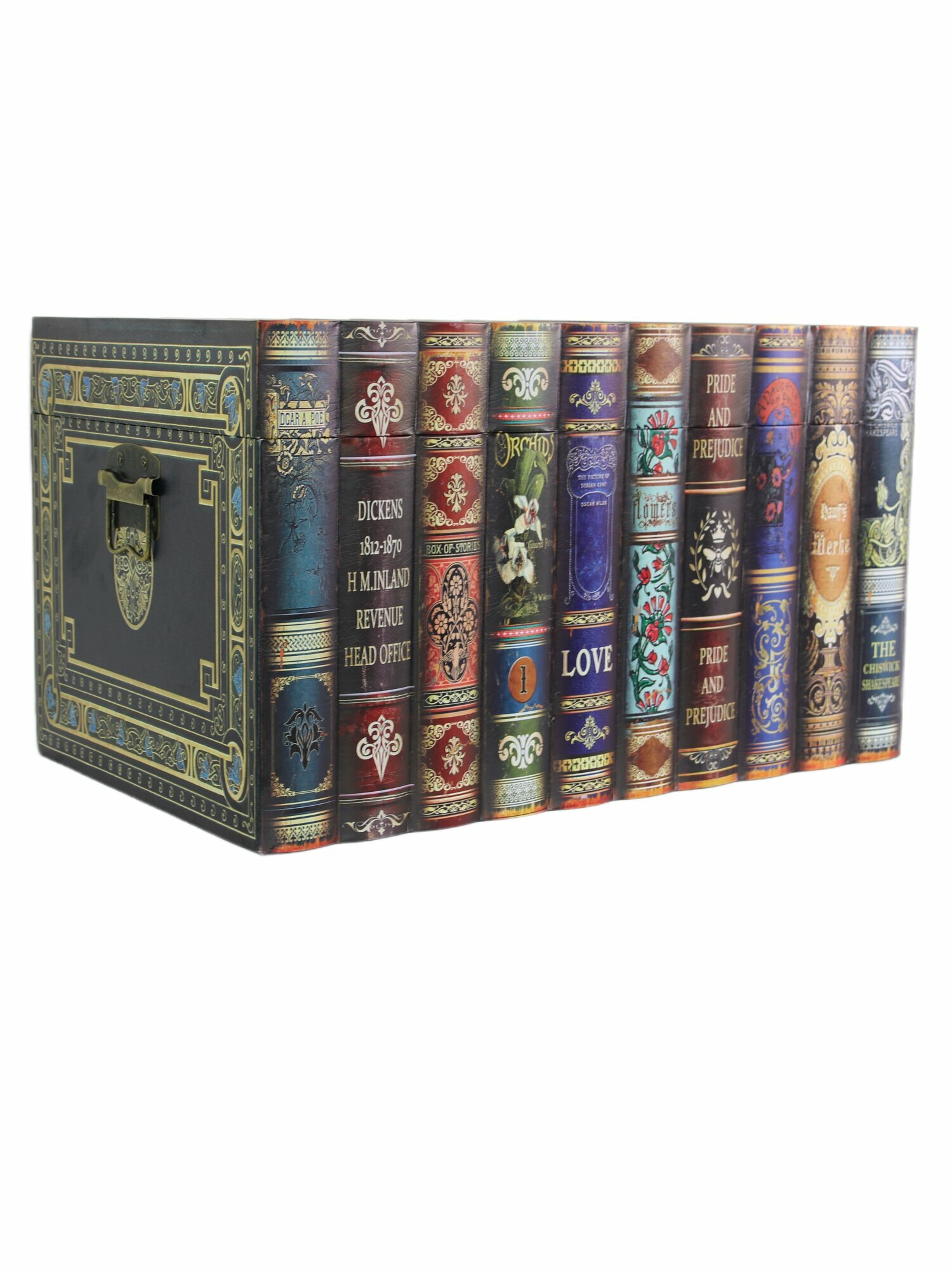 Декоративный сундук Grand forest для хранения с вертикальными книгами L 60х38х35 см