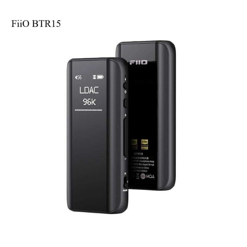 FiiO BTR15 Bluetooth 5.1 Усилитель для наушников AMP DAC DSD256 Приемник LDAC / aptX с адаптивным балансом MAQ с выходом 3,5 мм/ 4,4 мм