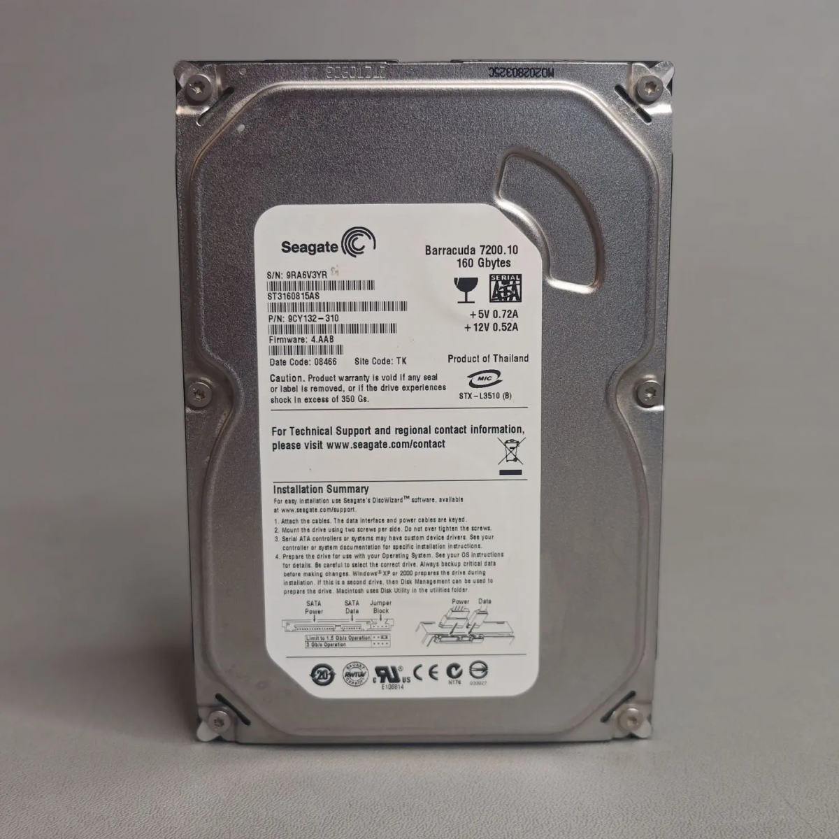 Жесткий диск Seagate ST3160815AS 160Gb