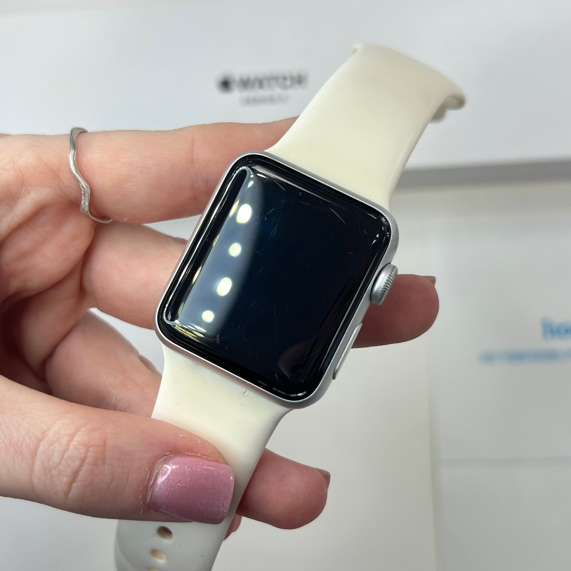 Часы Apple Watch Series 3 38mm Silver (эппл вотч 3 серии серебристые)