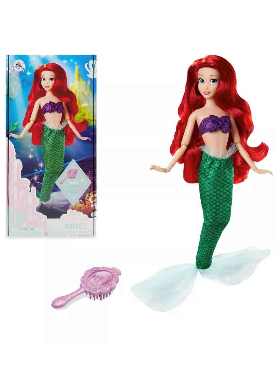Классическая кукла "Ариэль", с расческой, для девочек, шарнирная, 30 см