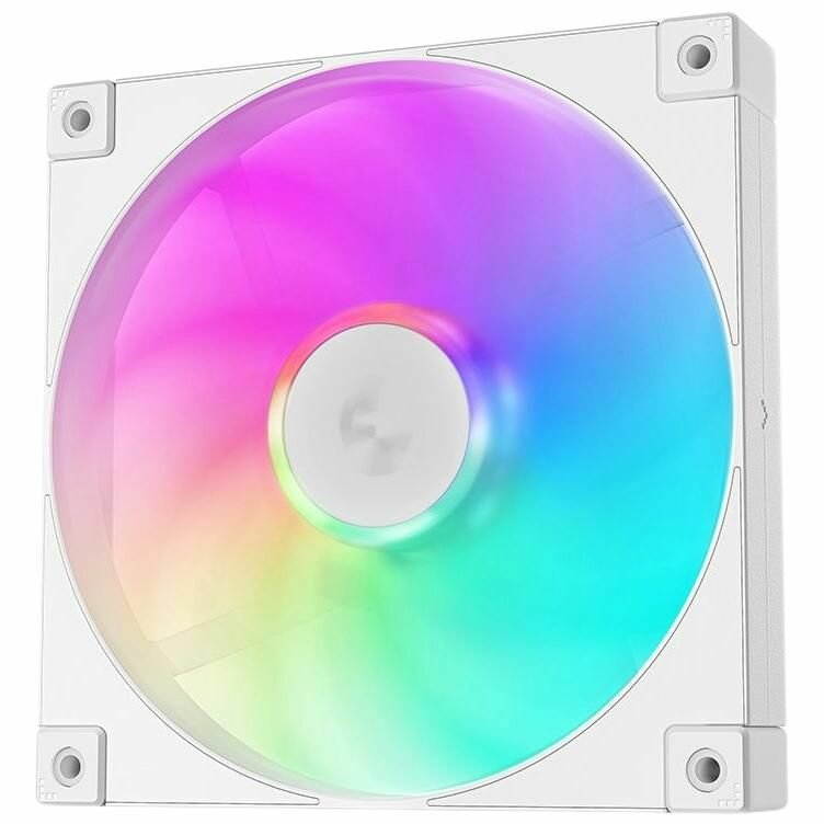 Вентилятор для корпуса DEEPCOOL FD14 ARGB WH 140x140x25мм (PWM, ARGB, белый, 400-1650об/мин) Color