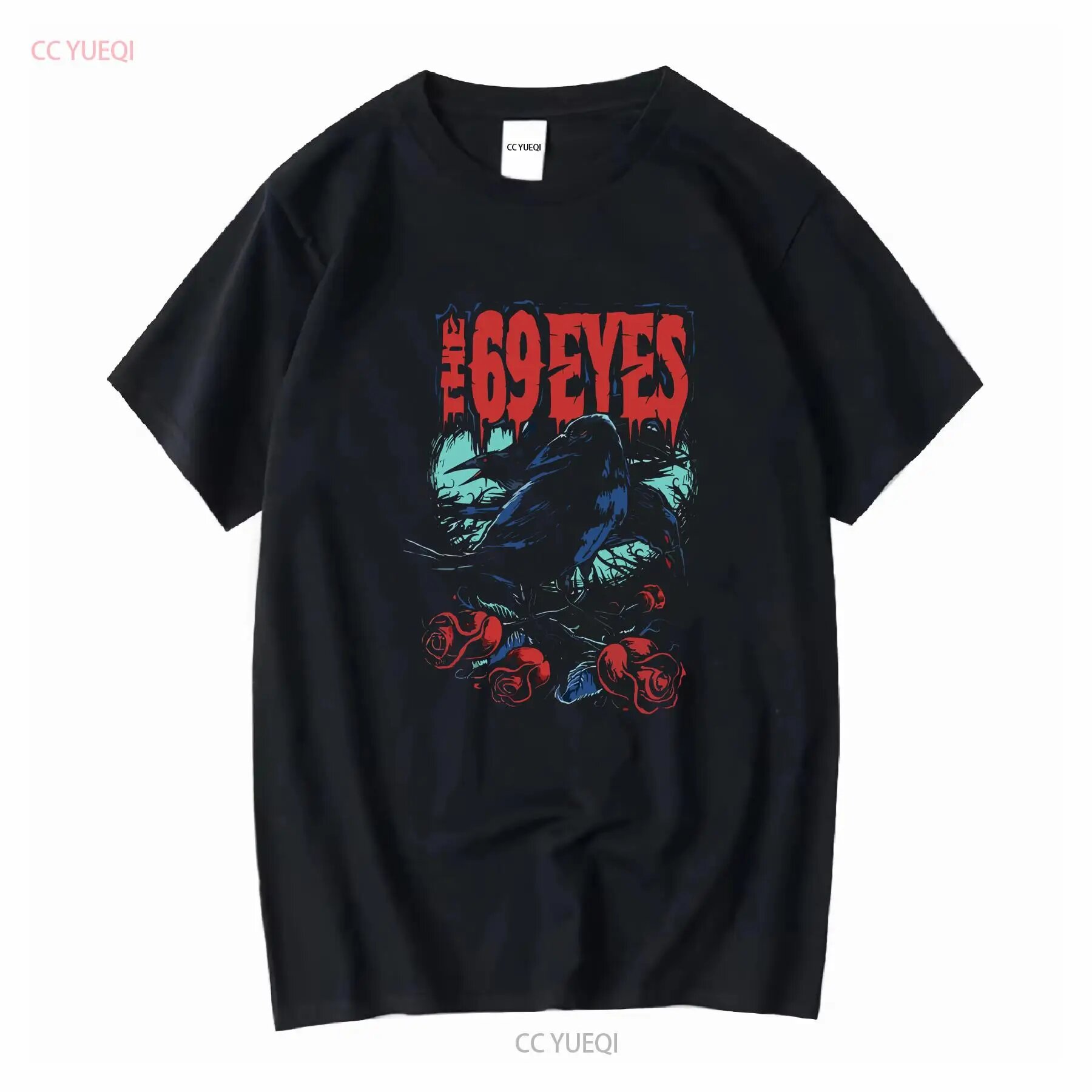 Винтажная футболка West End The 69 Eyes Band черная хлопок S 5XL