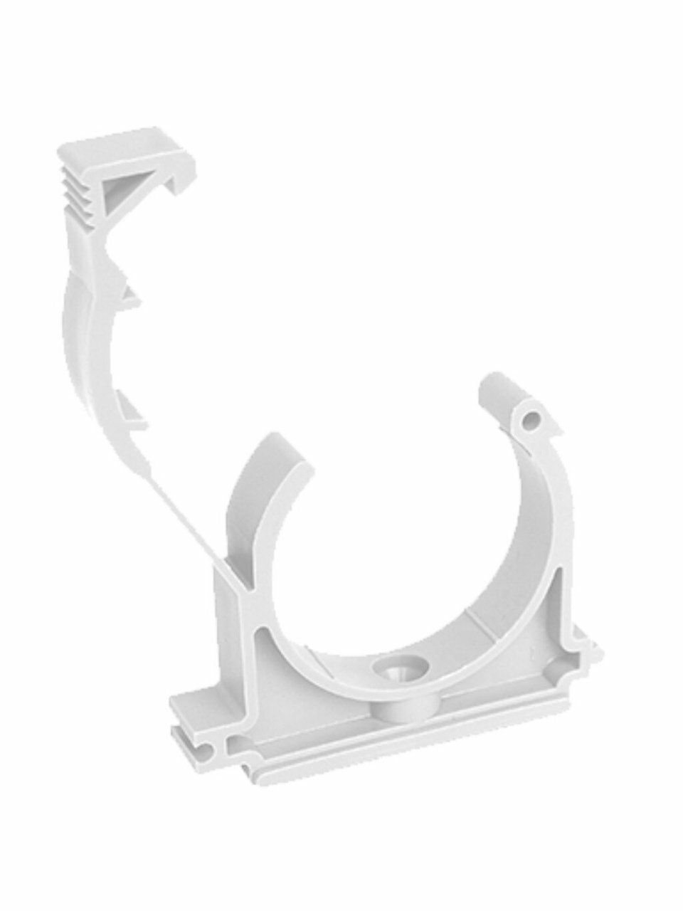 Опора для полипропиленовой трубы d25 мм с защелкой Valfex белая для монтажа