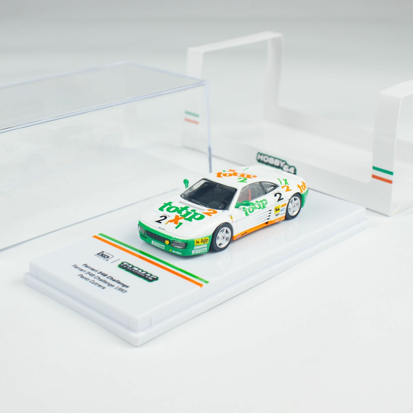 Машинка TW Tarmac Works 1:64 Ferrari 348 Challenge 1993 Diecast Alloy Model Collection Toy