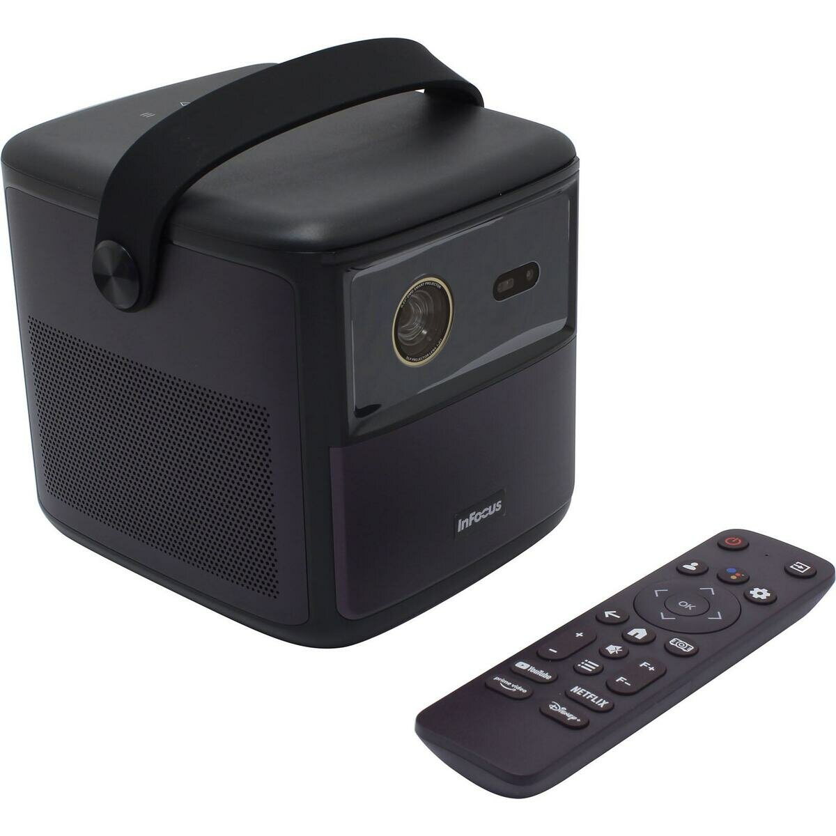 InFocus P136 Crusader Master Projector (DLP, 450 люмен, 1920x1080, HDMI, USB, WiFi, BT, Li-Ion, ПДУ)