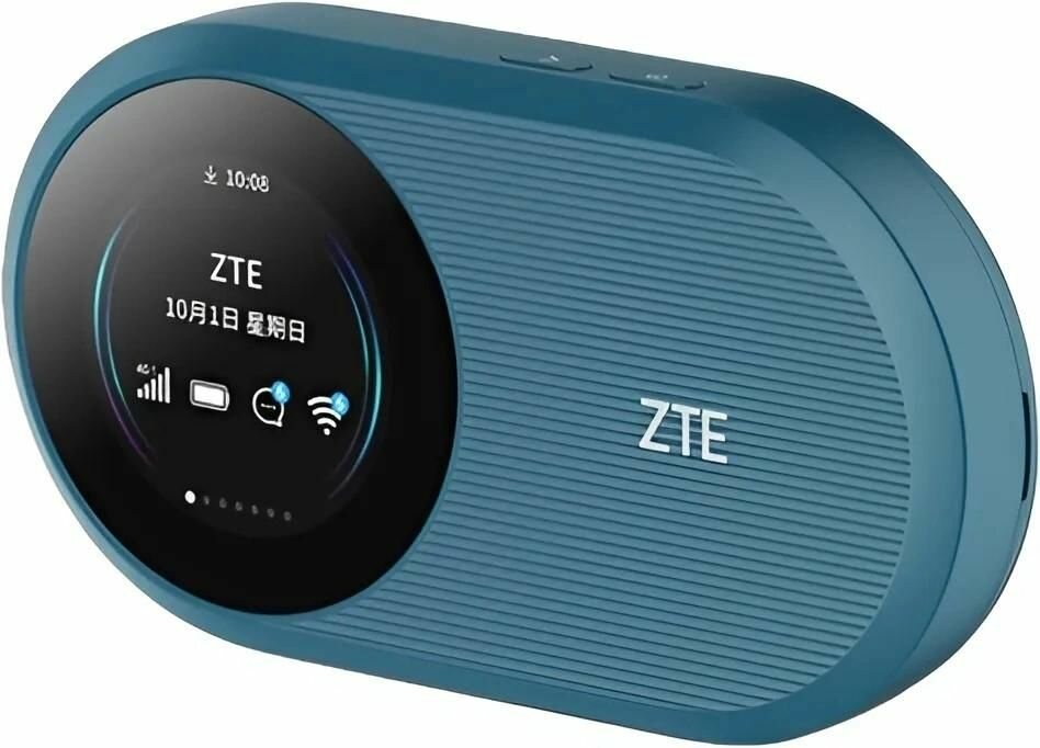Модем ZTE 3G/4G, U10s Pro, USB, Wi-Fi, VPN Firewall, Router внешний, темно-синий (U10SPRO)