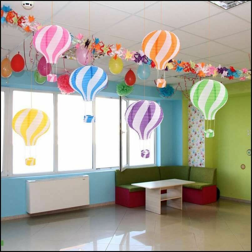 Китайские детские подвесные бумажные фонарики из воздушных шаров11