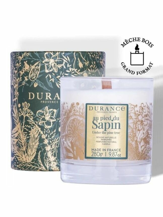 Свеча ароматическая новогодняя Durance Под Елью (Under the Pine Tree) 280гр