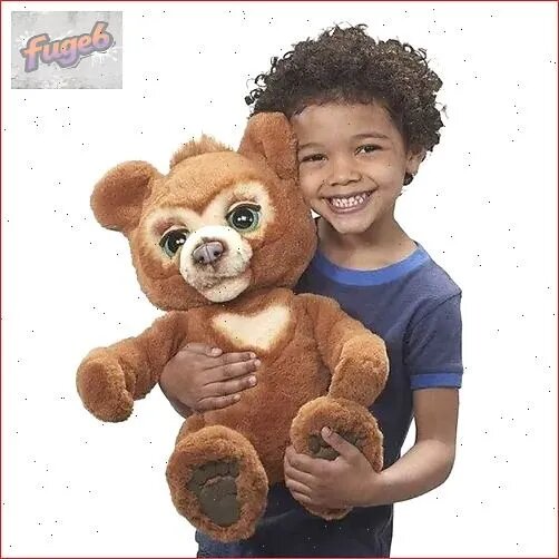 Мишка интерактивный Hasbro Каби - коричневый плюшевый медвежонок 25 см