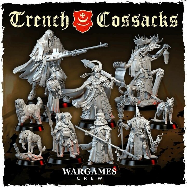 Миниатюра Warhammer Trench Cossacks/New Antioch/Mercenaries/Cossack Holy Pilgrims