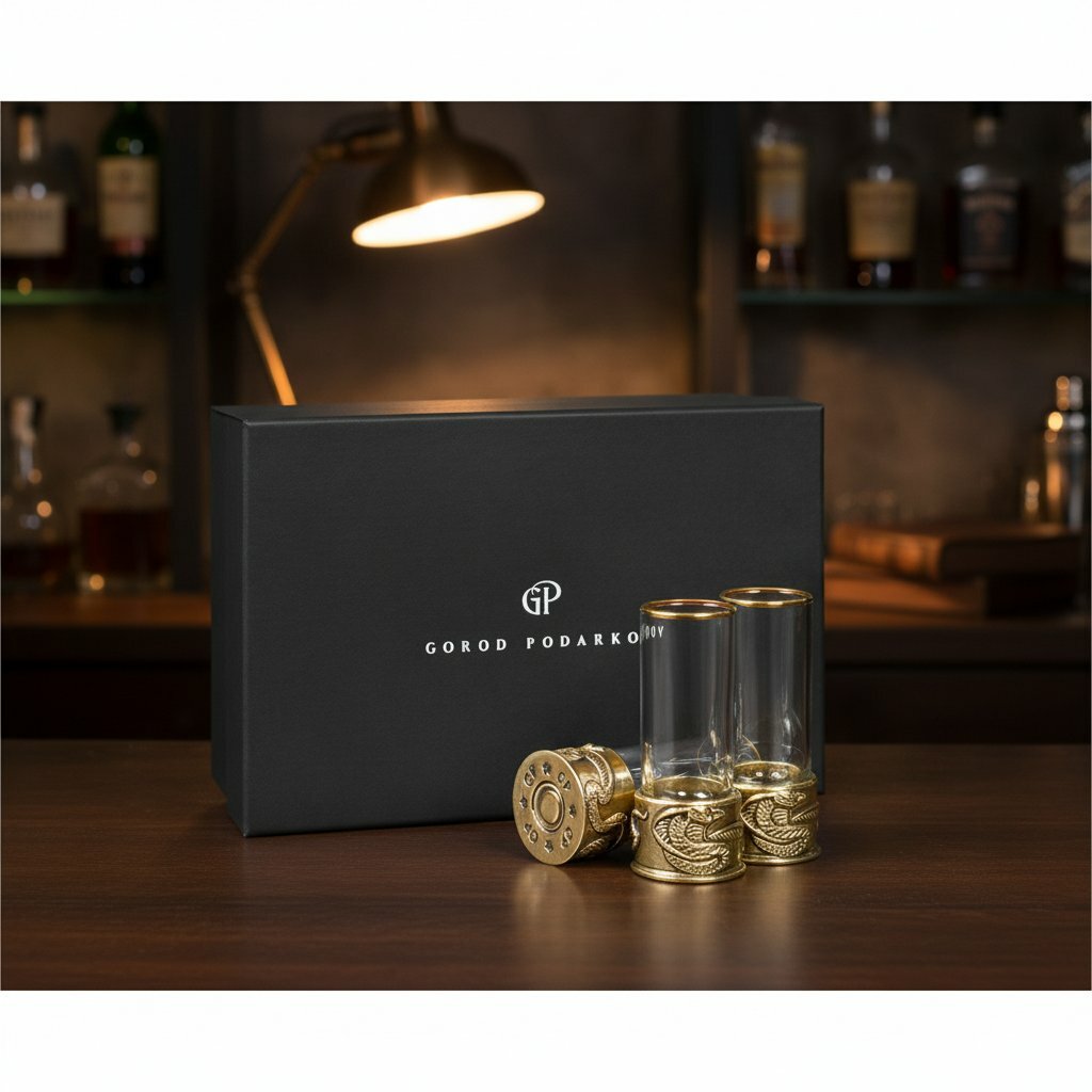 Набор стопок для водки Мудрый змей (в коробке)