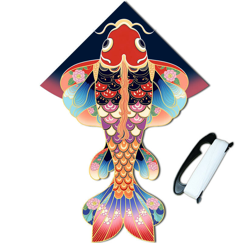 Koi fish garden kites with large size and big line for kids and outdoor parties