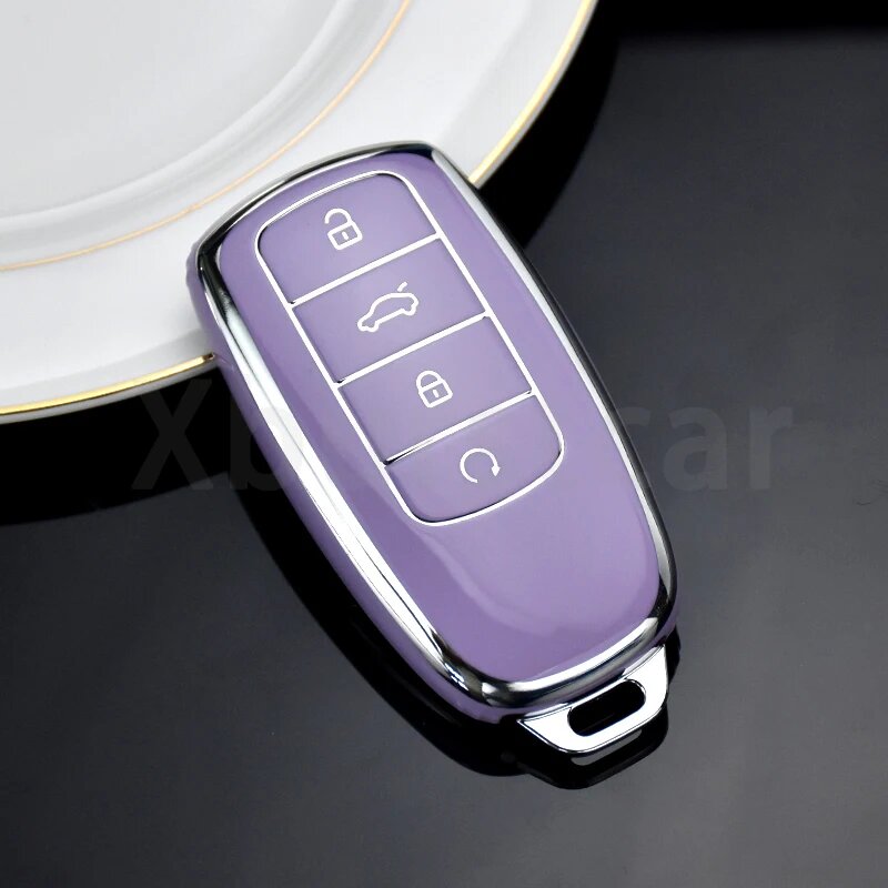 Чехол для автомобильного ключа для Chery Tiggo 4 5X 7 Pro 8 Exeed Txl Tx Lx Tiggo 8 purple cover(SL)