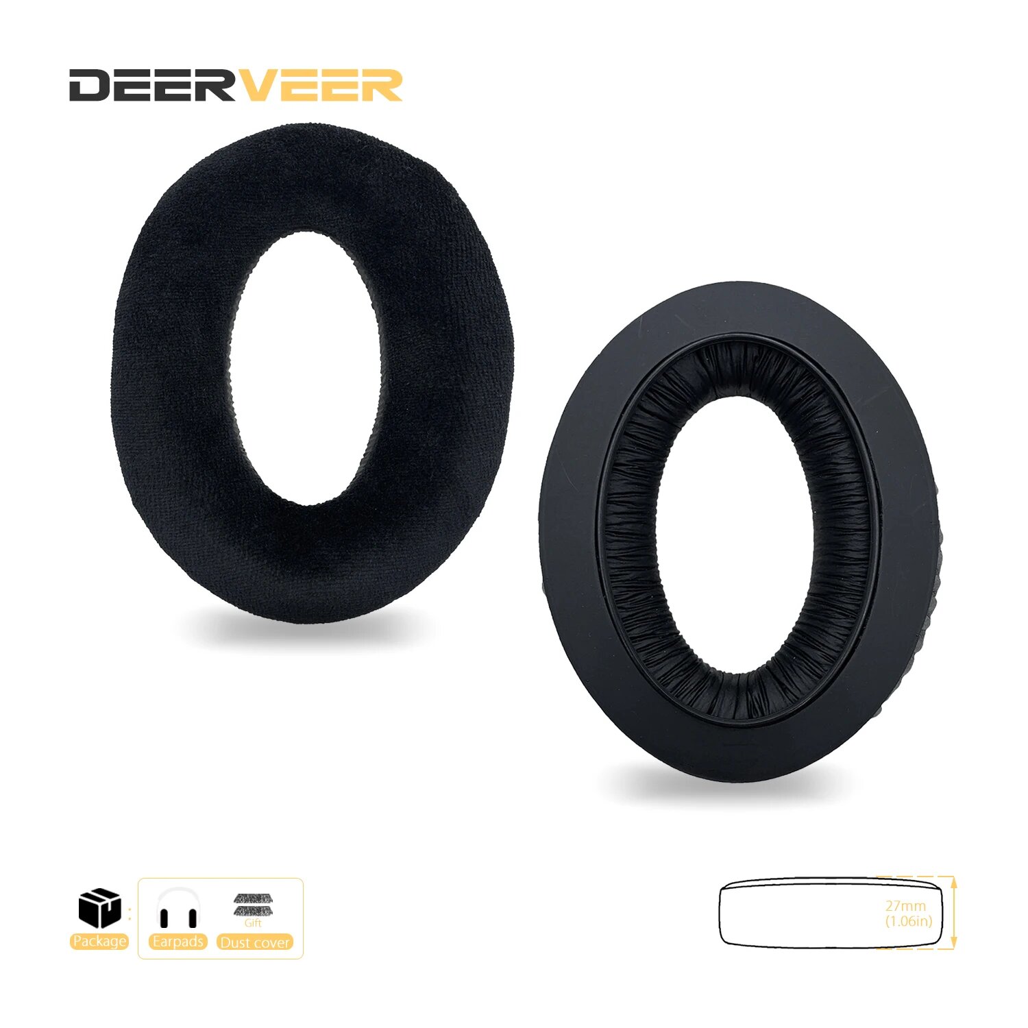 DEERVEER Амбушюры для Sennheiser HD600 HD650 HD545 HD565 HD580 Flannelette