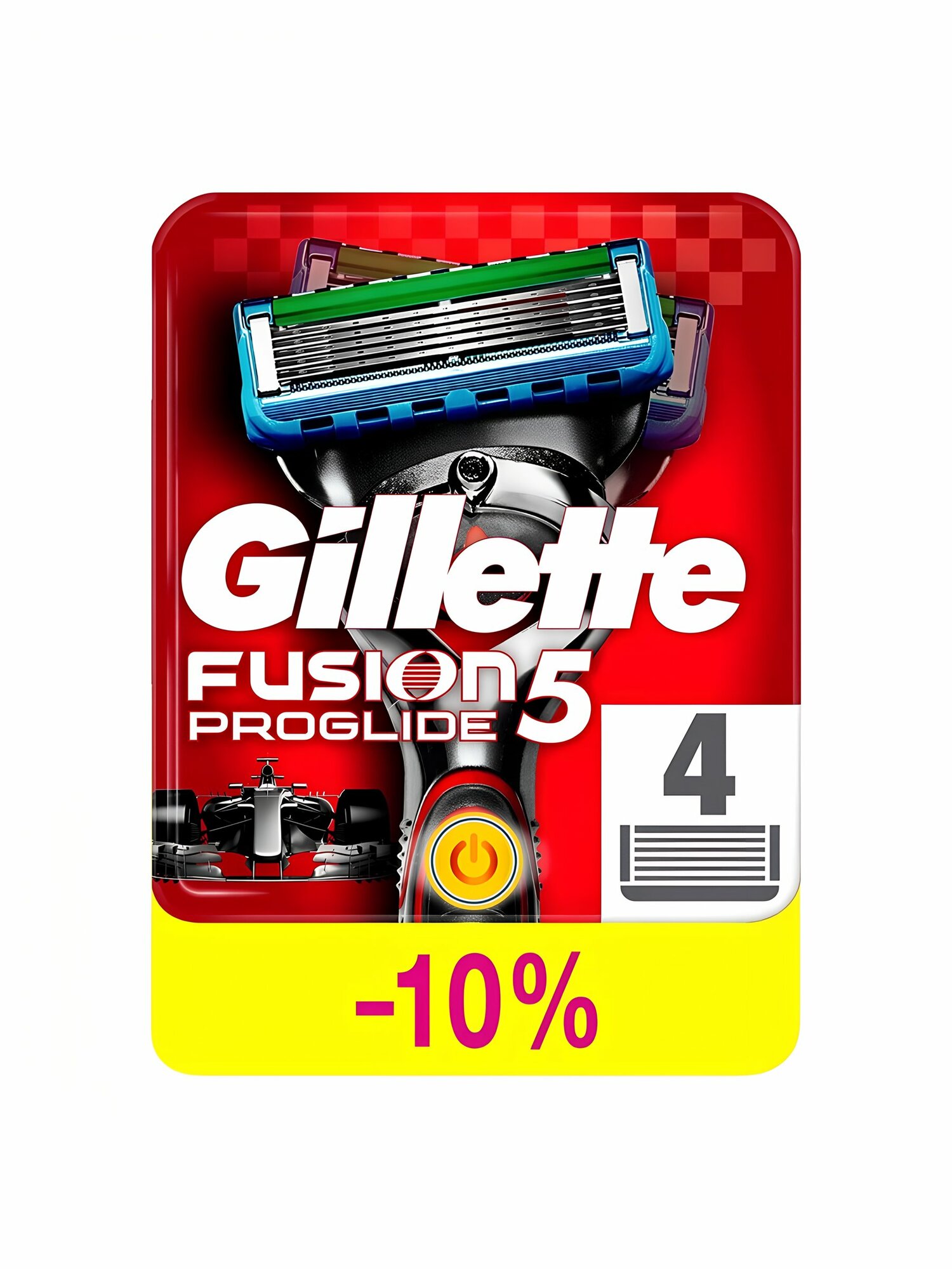 Сменные кассеты для бритв Gillette Fusion ProGlide Power, мужские, 4 шт
