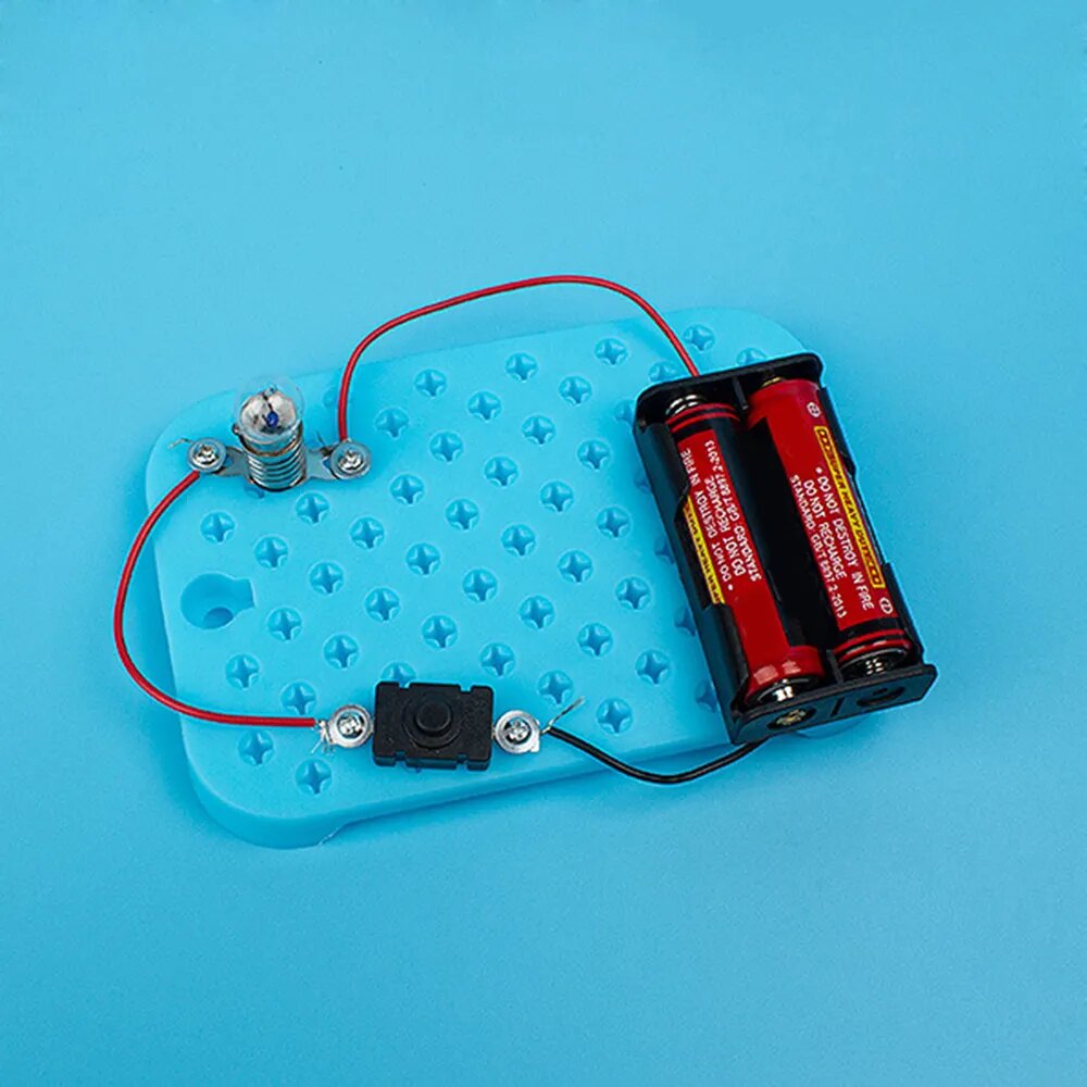 Набор для сборки электрической цепи с лампочкой для детей