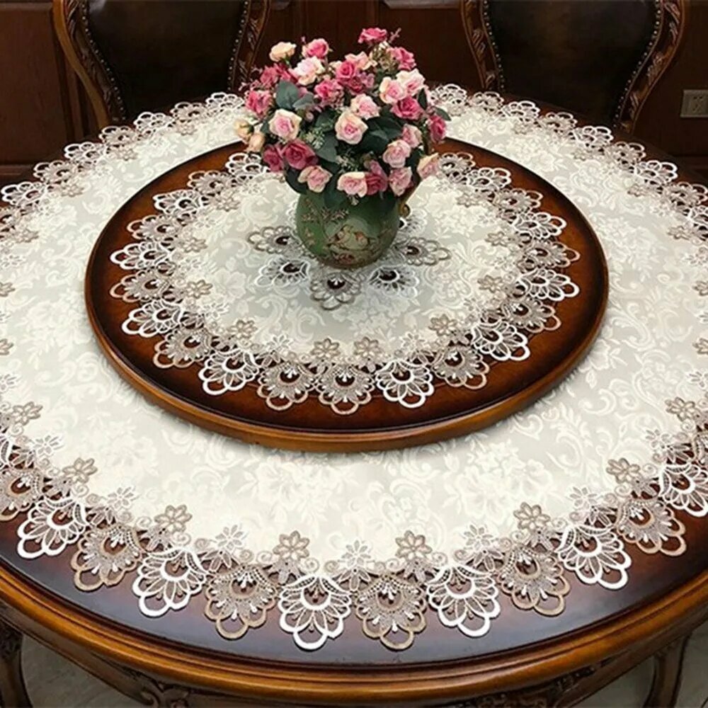Скатерть Полиэфирный шелк 120x120см