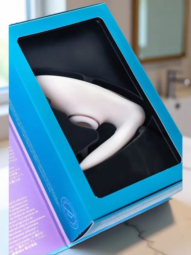 Вибро-вакуумно-волновой стимулятор для пар Satisfyer Pro 4 Couples, Satisfyer, силикон, белый, стимуляция клитора, фаллостимуляция