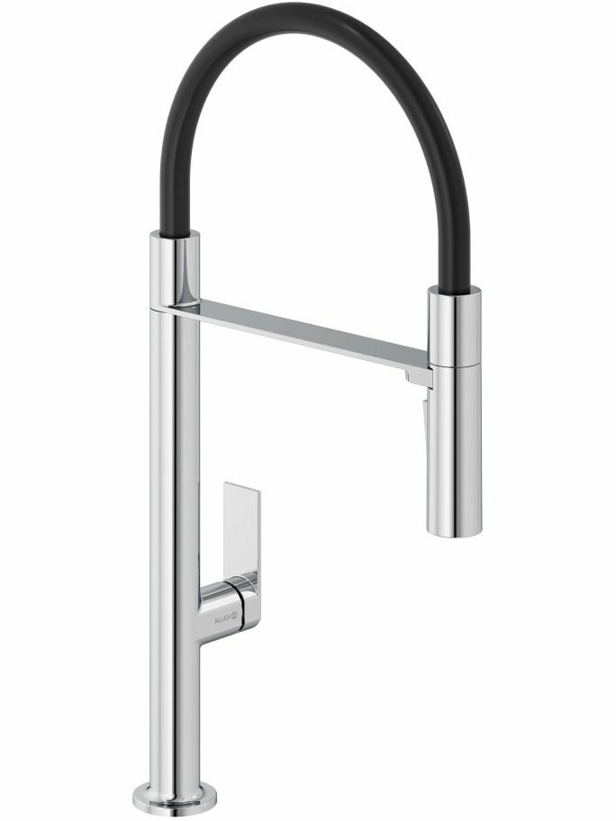 Смеситель для кухни KLUDI QORD 568590575 гибкий излив (хром, L-22 H-20,5)