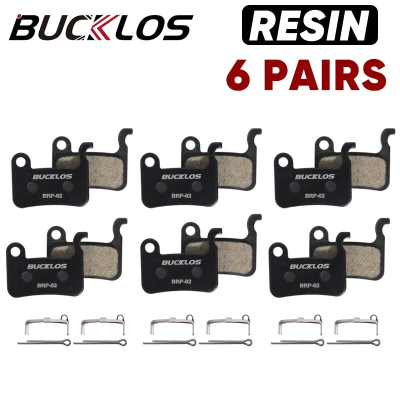 BUCKLOS Тормозные колодки Resin BRP-02, 6 пар