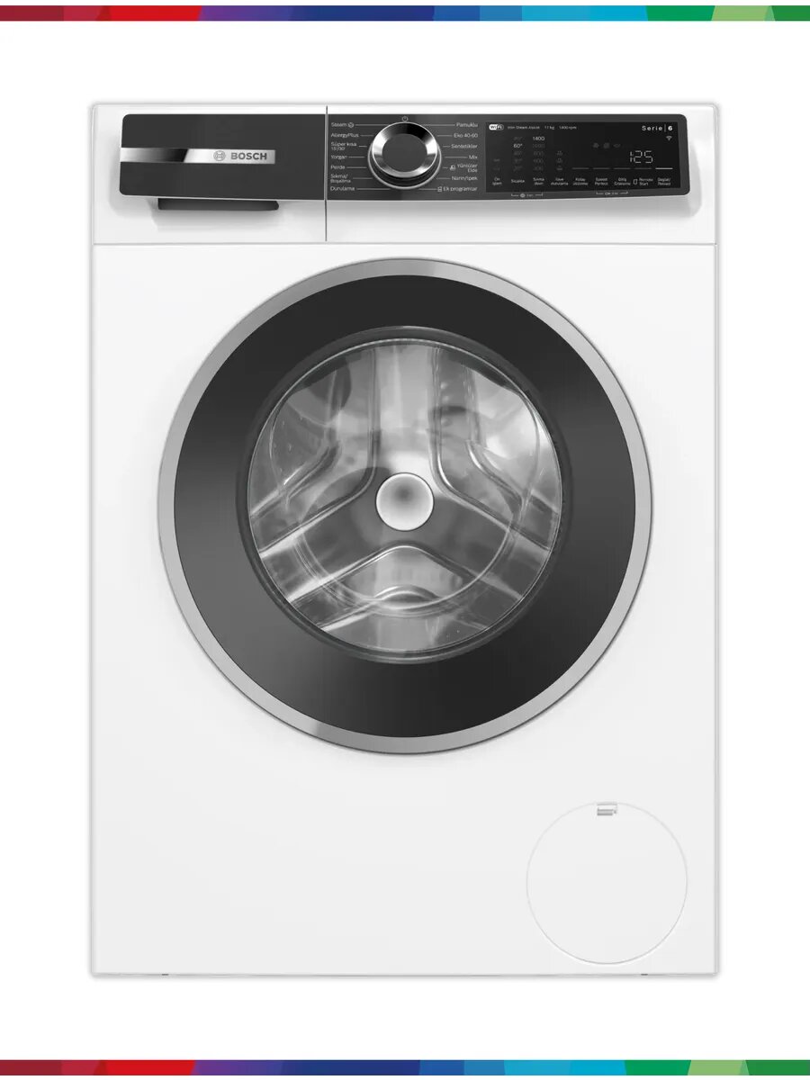 Стиральная машина Bosch WGK244Z0ME белого цвета, до 9 кг, до 1400 об/мин, 14 программ