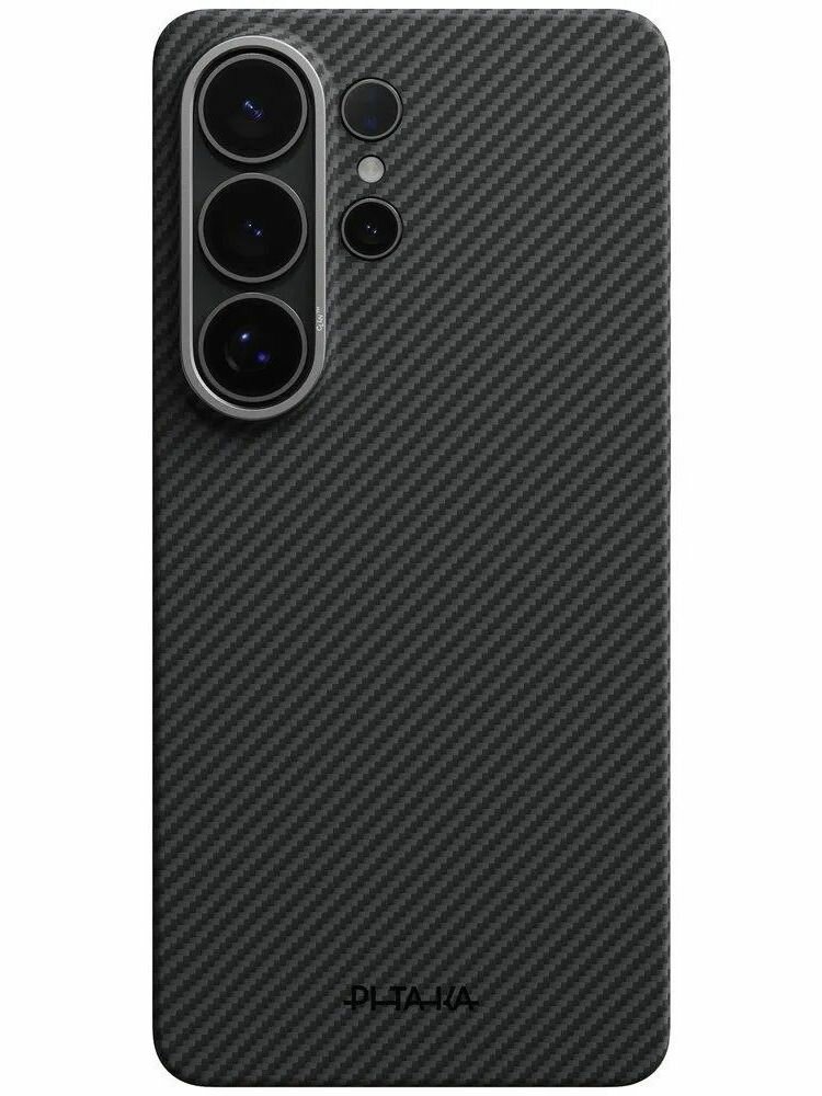 Чехол Pitaka Ultra-Slim, для Samsung S26 Ultra, черный/серый