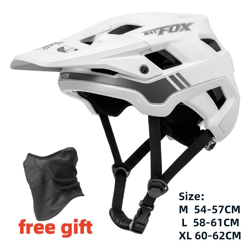 BATFOX Speedframe шлем для горного велосипеда Белый, L58-61CM, A-303-1-white