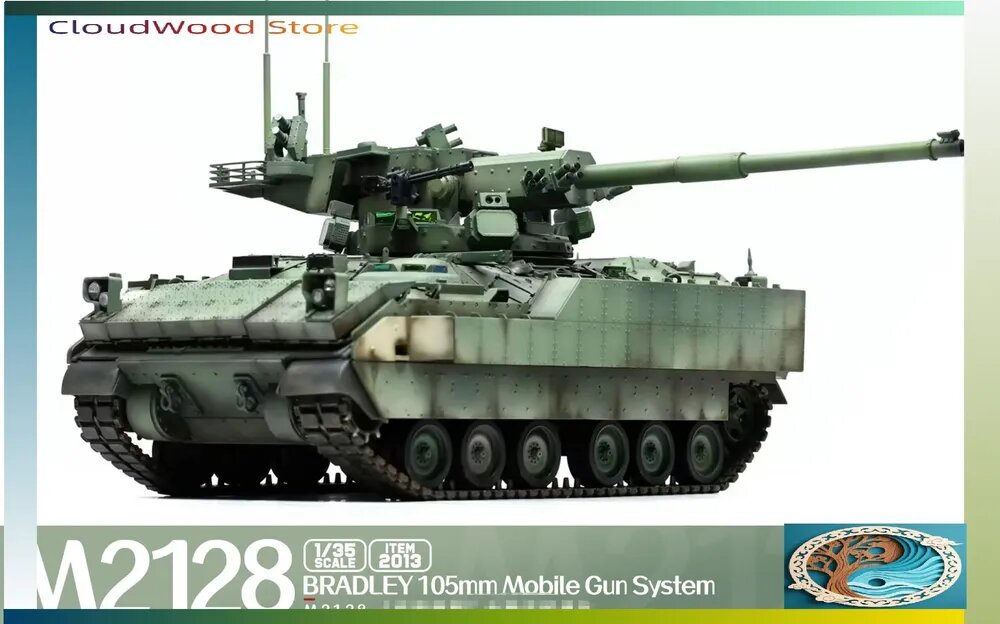 MAGIC FACTORY 2013 1/35 M2128 BRADLEY 105 мм Мобильный Gun сборная модель танка