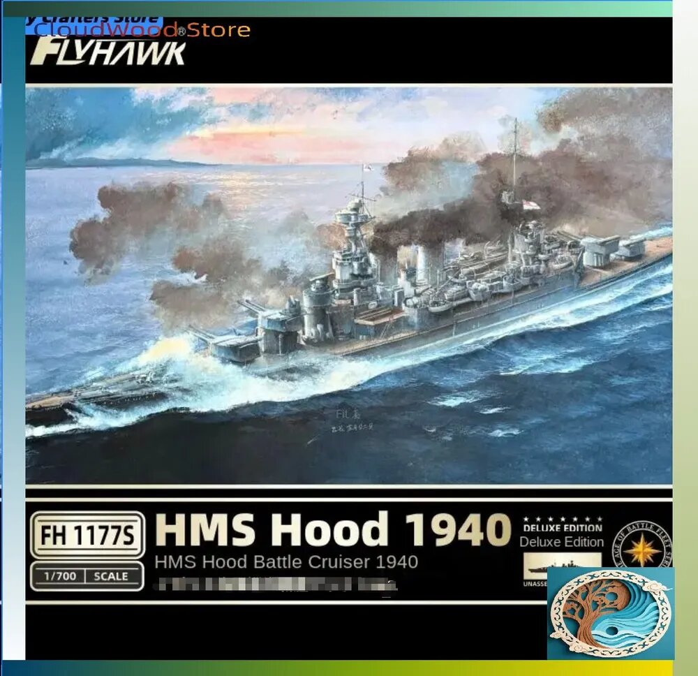 FLYHAWK FH1177S 1/700 HMS Hood Battle Cruiser 1940 сборная модель корабля эдиция делюкс