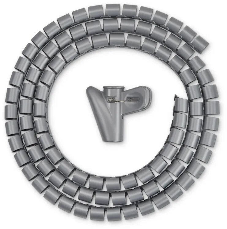 Кабельный органайзер Buro Spiral Hose 15x1500мм Silver