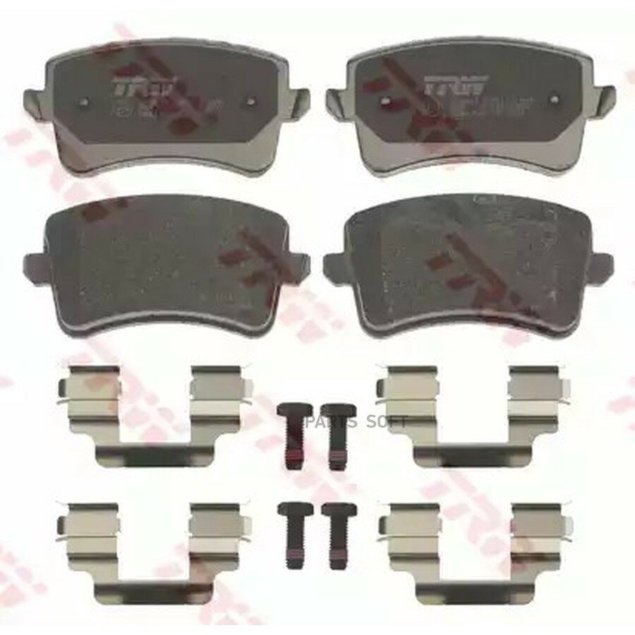 TRW GDB1765 колодки торм зад audi q5/a4/a5 07- с/д