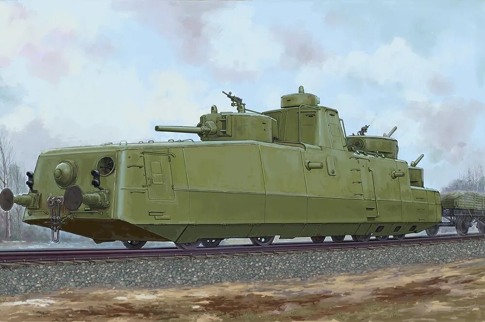 HobbyBoss 85514 1/35 Бронепоезд МБВ-2 сборная модель из пластика